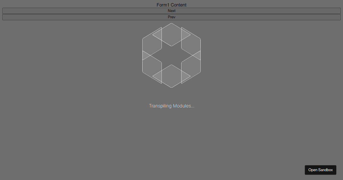 multi step form - Codesandbox