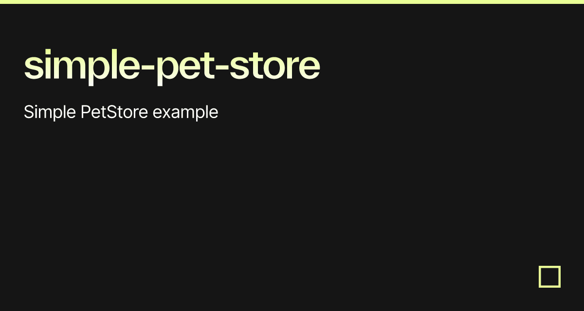 simple-pet-store - Codesandbox