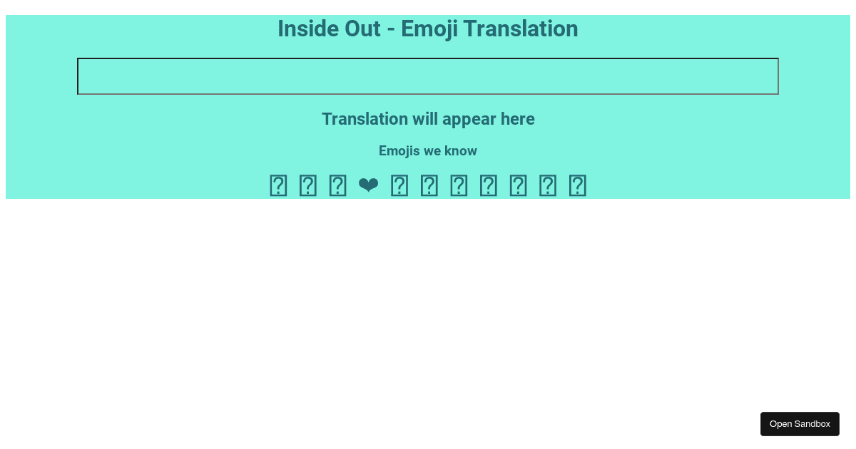 emoji-translator - Codesandbox