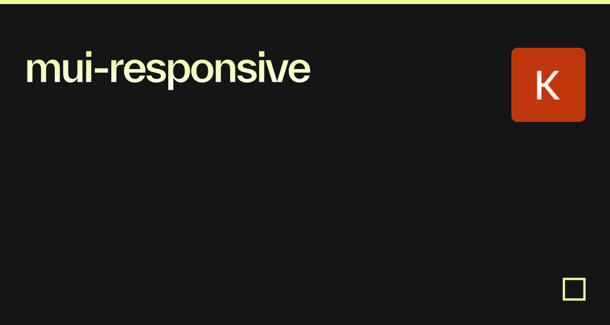 mui-responsive - Codesandbox