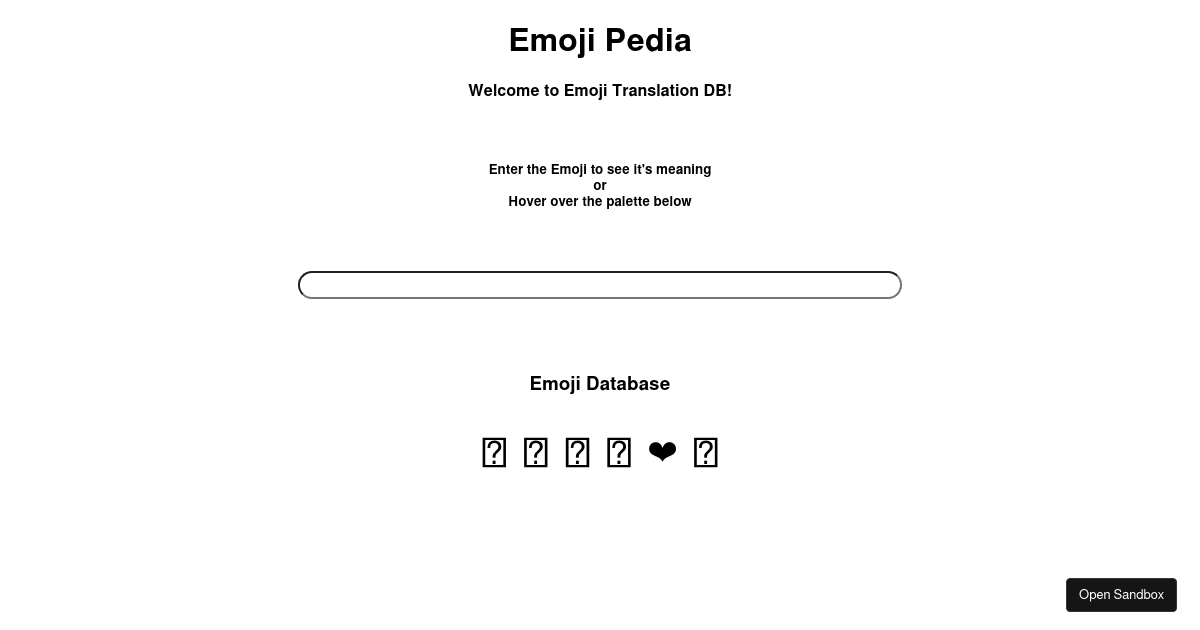 Neog- Level 0- Mark-8- Emoji Pedia - Codesandbox