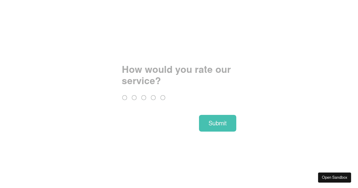 react-feedback-form - Codesandbox