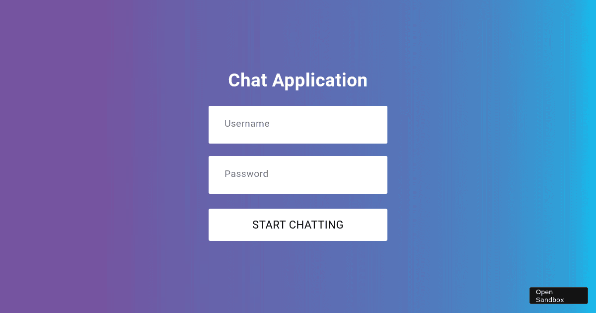 chat-application - Codesandbox