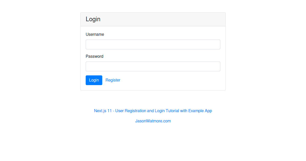 Next.js 11 - User Registration and Login Example (forked) - Codesandbox