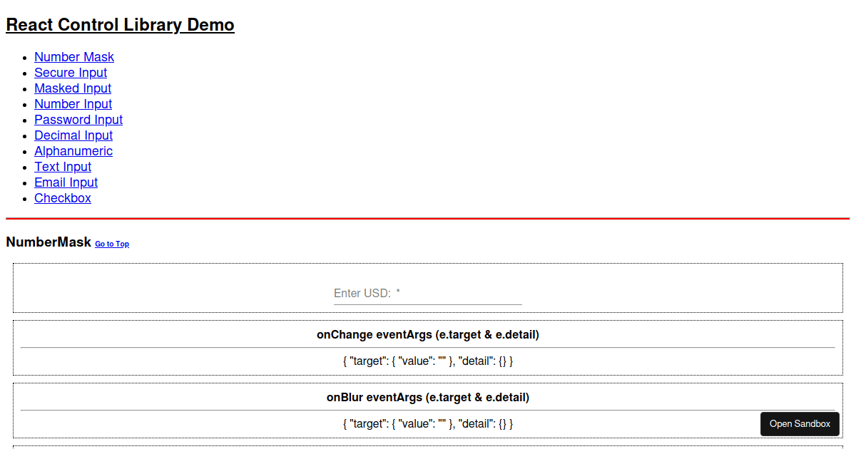 React-Control-Library Demo-materialui - Codesandbox