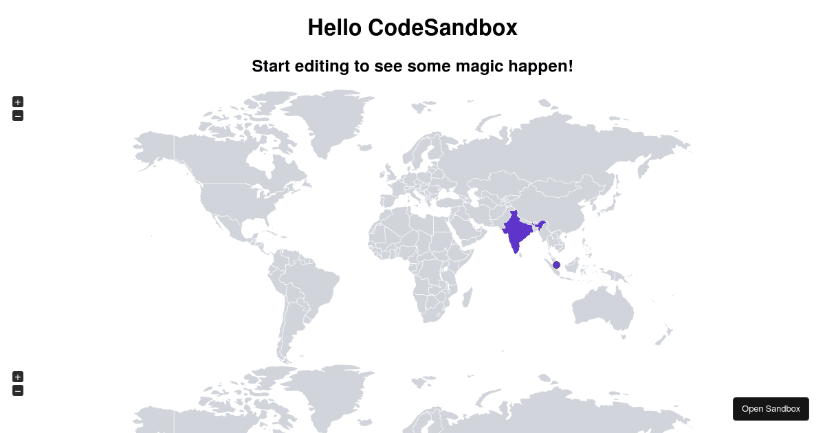 map component (forked) - Codesandbox