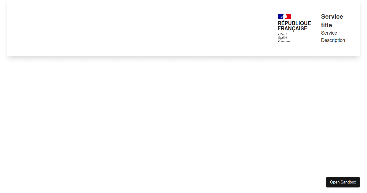 react-dsfr - Codesandbox