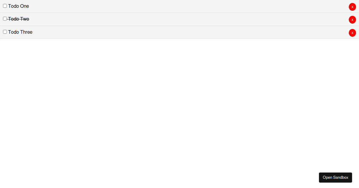 Vue Tutorial Todo List - Codesandbox