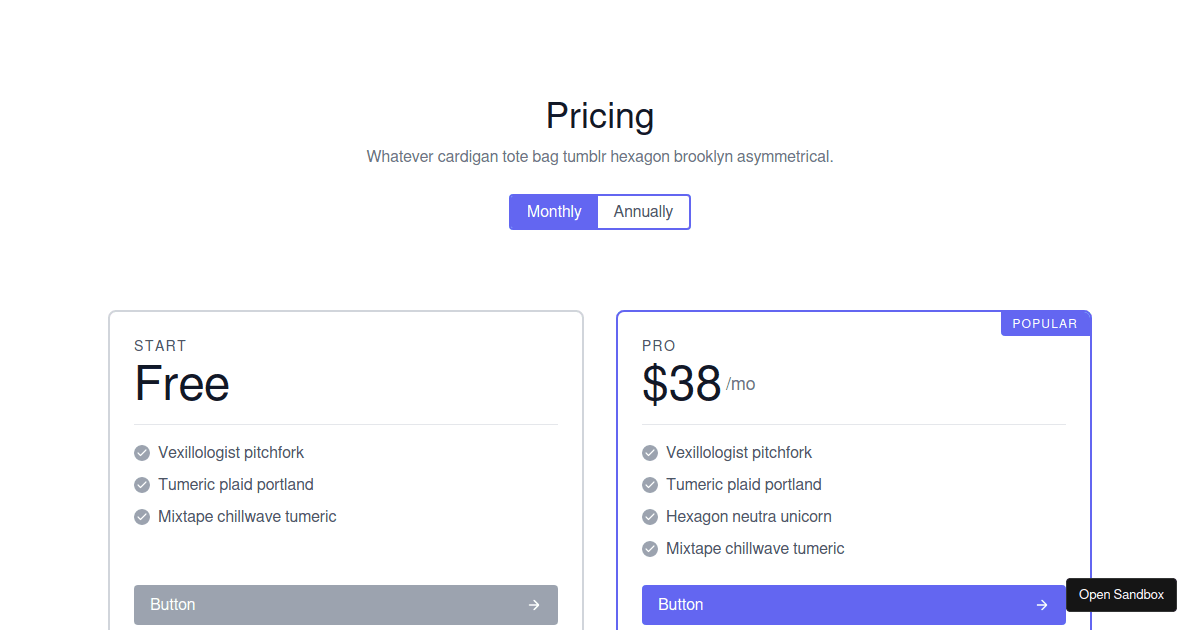 tailwind-components - Codesandbox