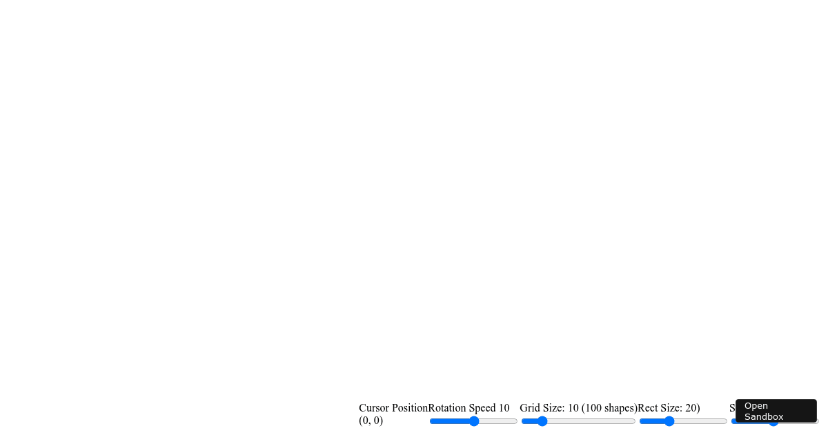 Offscreen Rendering Forked Codesandbox