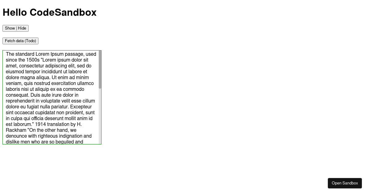 react-smooth-scrollbar (forked) - Codesandbox