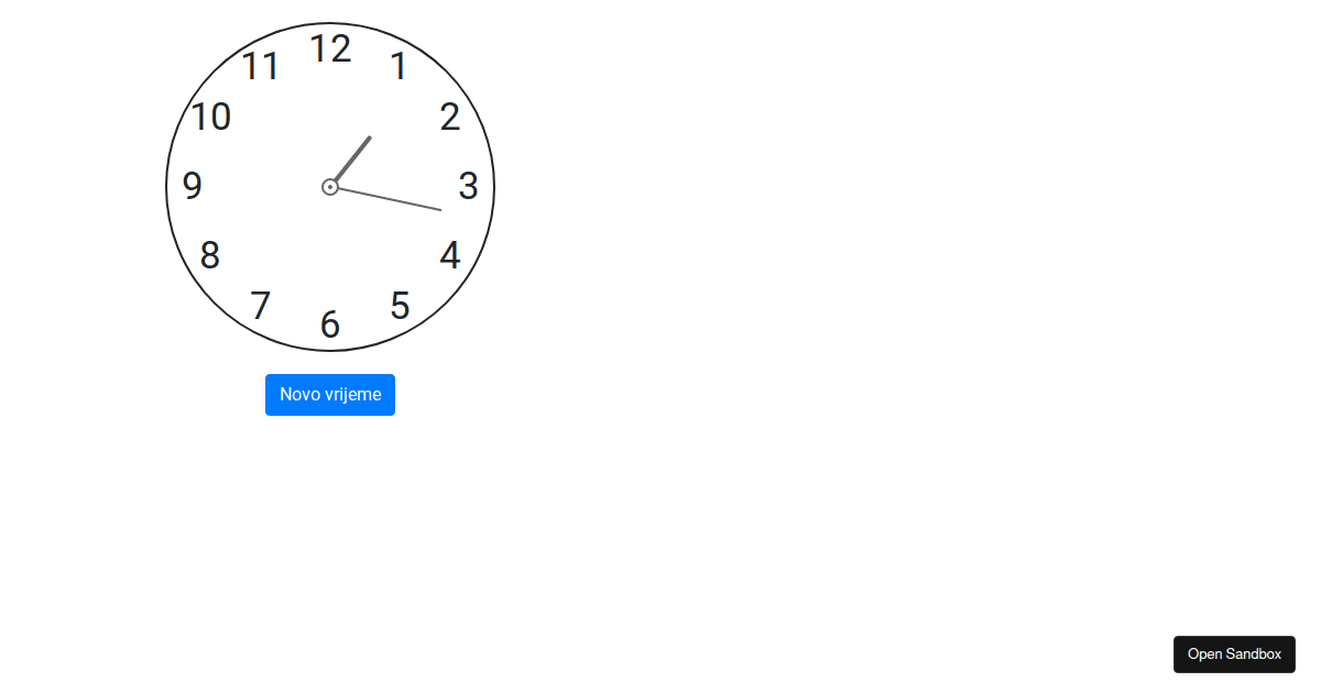 clock - Codesandbox