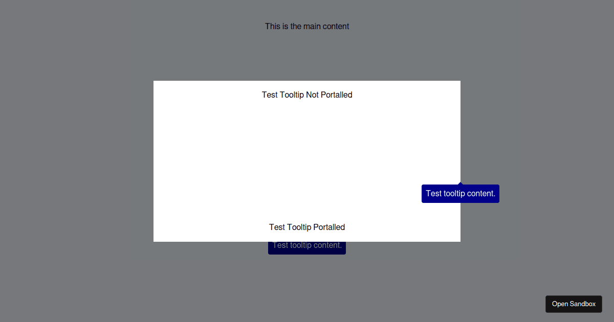 Radix Primitives + Z-Index Bug - Codesandbox