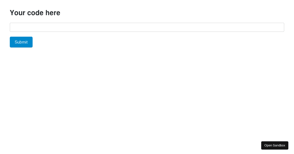 Formik Codesandbox Template - Codesandbox