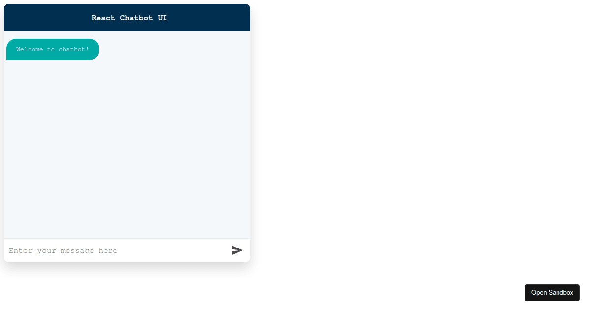 chatbot-ui - Codesandbox