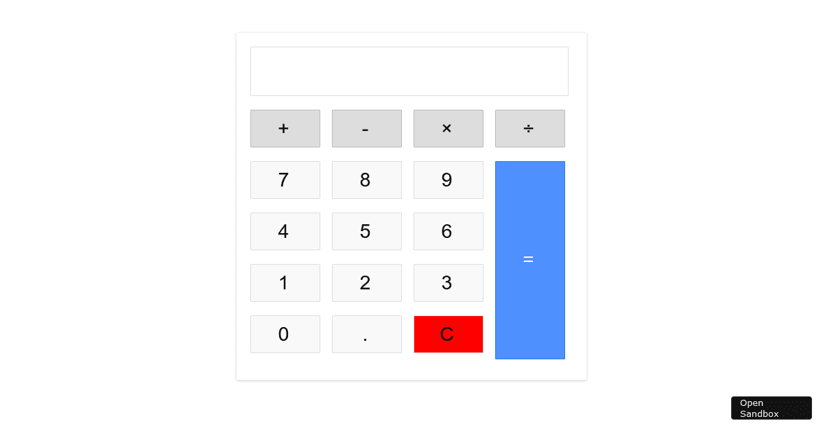 jscalculator - Codesandbox