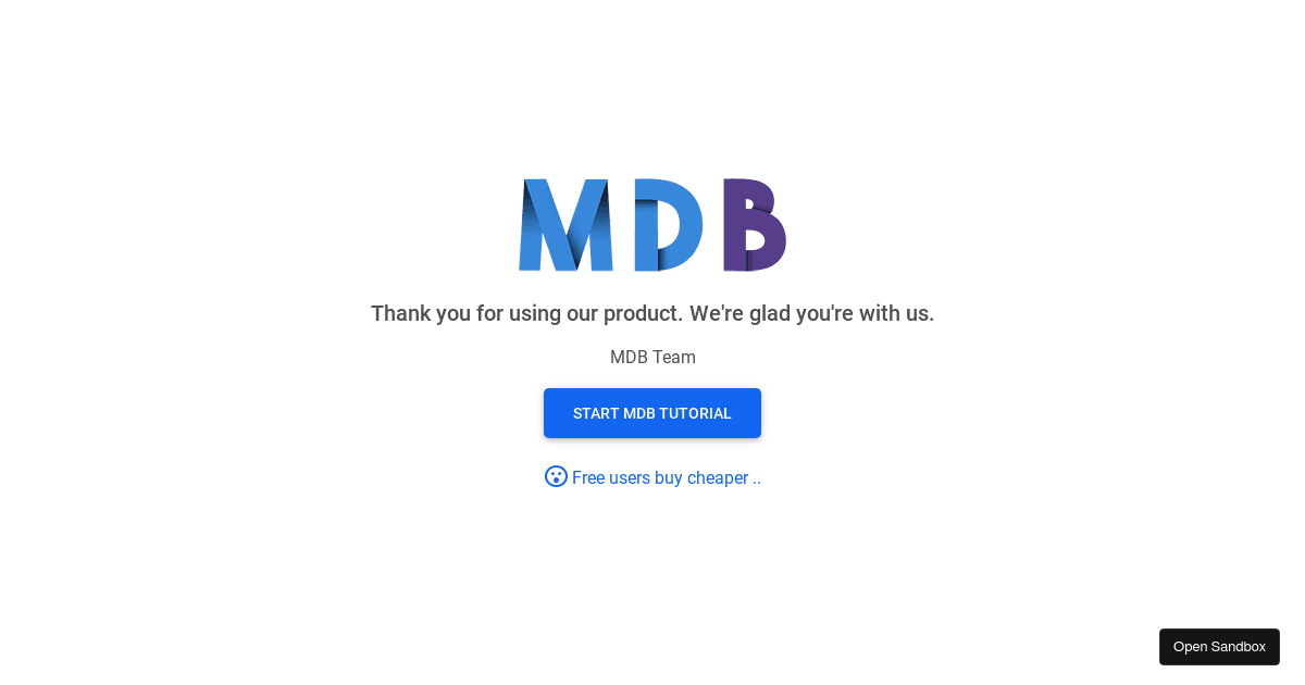 Mdb Vue App Codesandbox