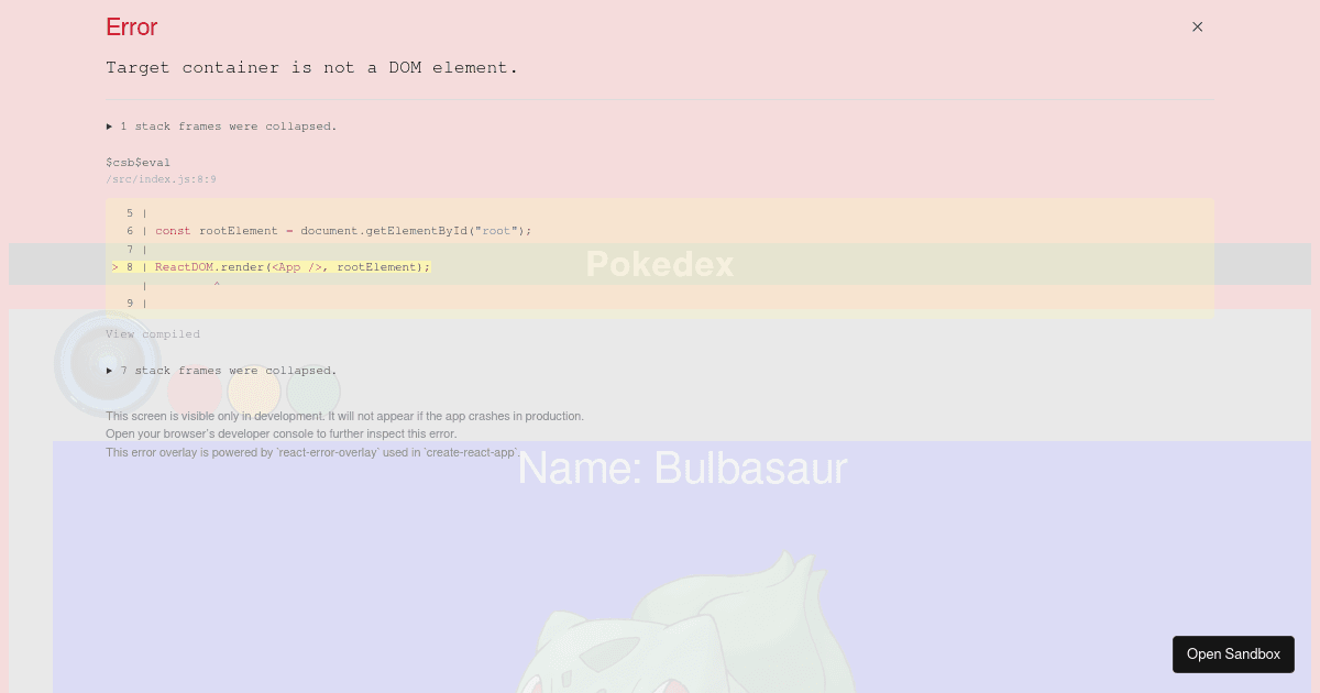 Basic_PokeDex - Codesandbox