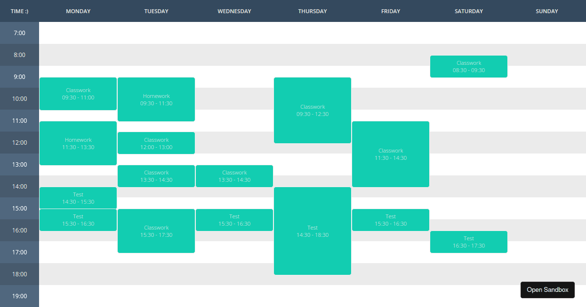 agenda - Codesandbox