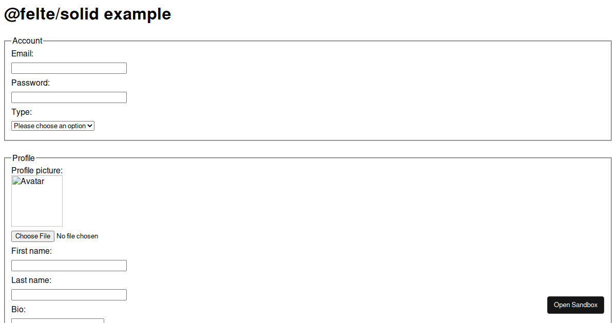 felte-demo-solidjs (forked) - Codesandbox