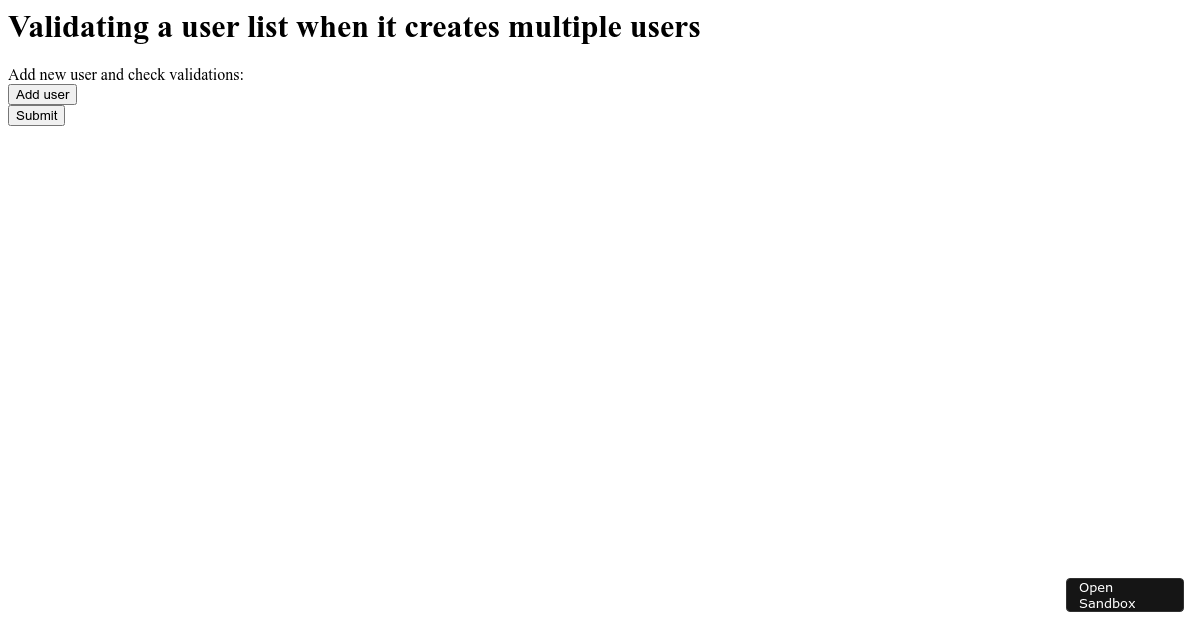 array-validator - Codesandbox