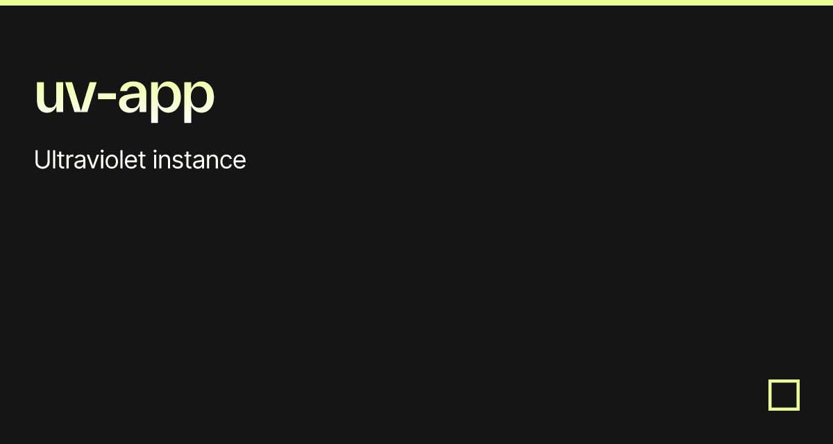 uv-app - Codesandbox