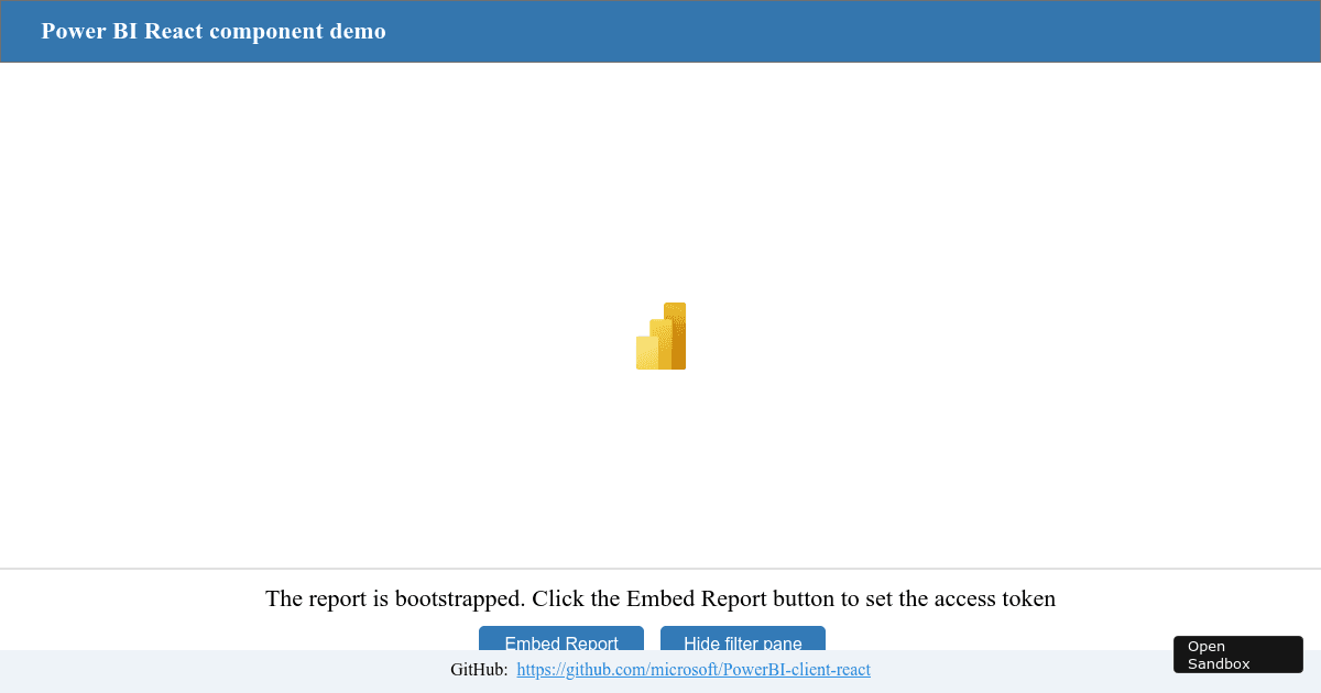 power-bi-embedded-react-sample - Codesandbox power-bi-embedded-react-sample - Codesandbox