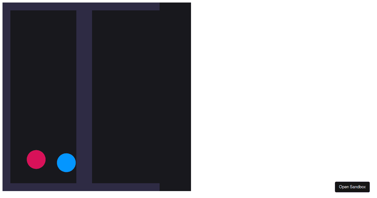 Matter.js (forked) - Codesandbox