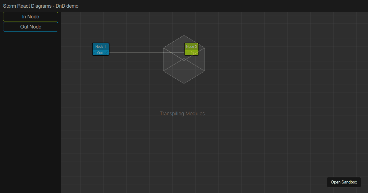 projectstorm/react-diagrams (forked) - Codesandbox