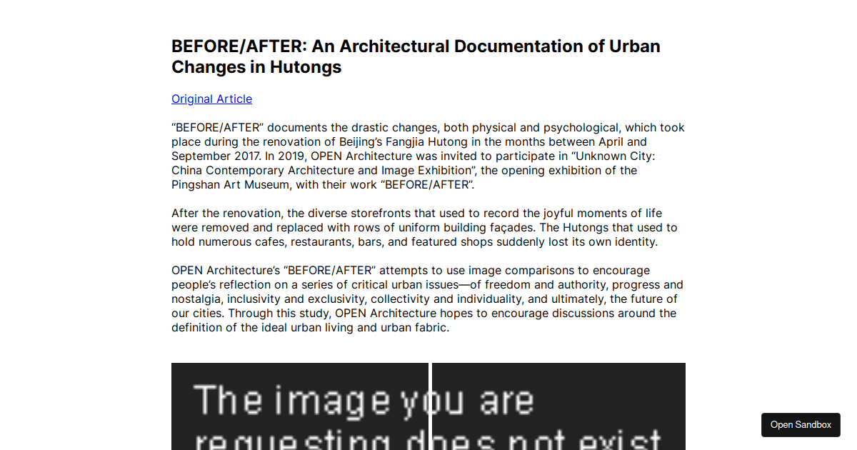Before After slider - Codesandbox