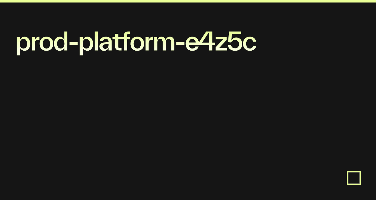 prod-platform-e4z5c - Codesandbox