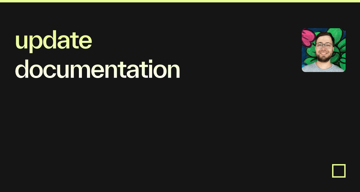 update documentation - Codesandbox