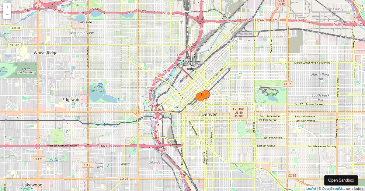 React Leaflet Geojson Oneachfeature Popup With Custom React Component Codesandbox
