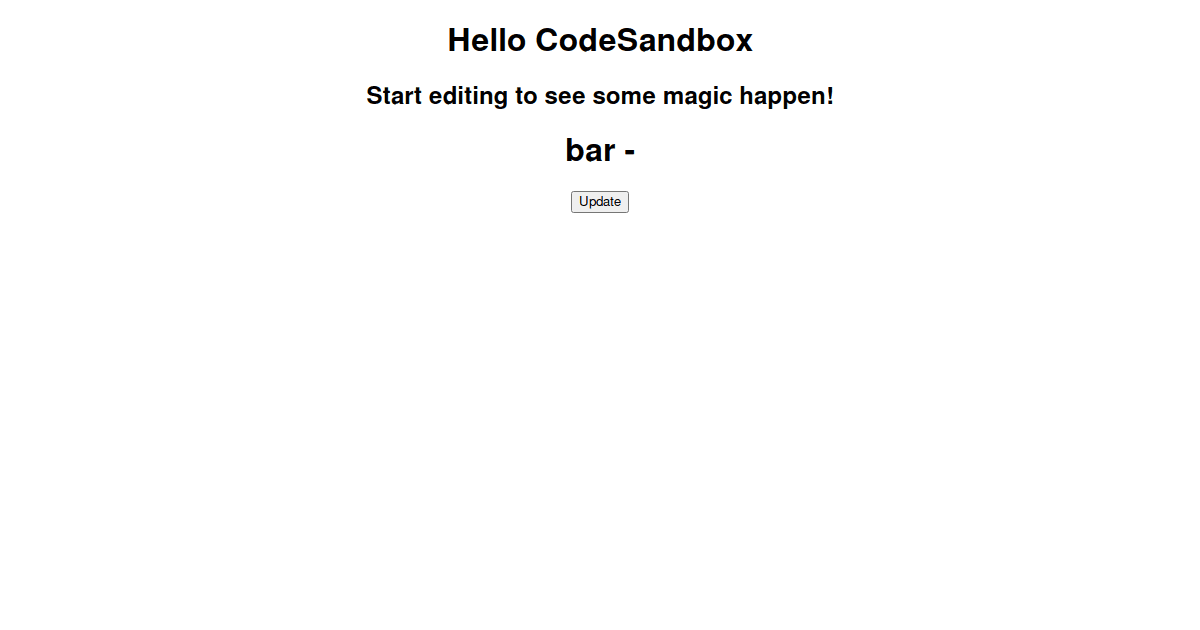 Immer store async - Codesandbox