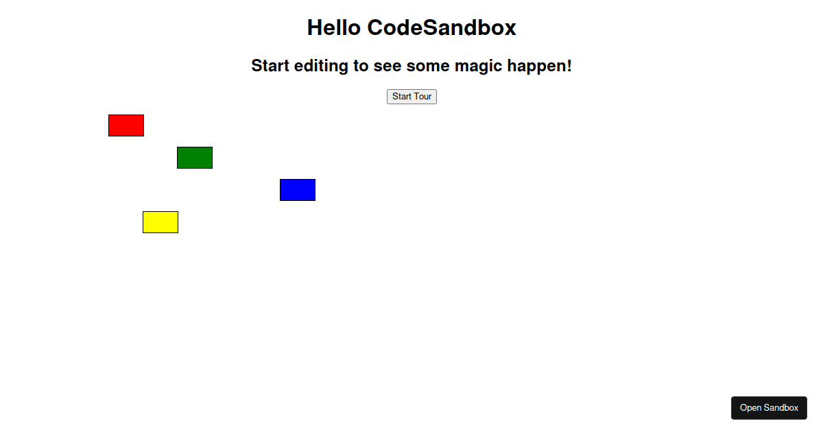 reactTour - Codesandbox