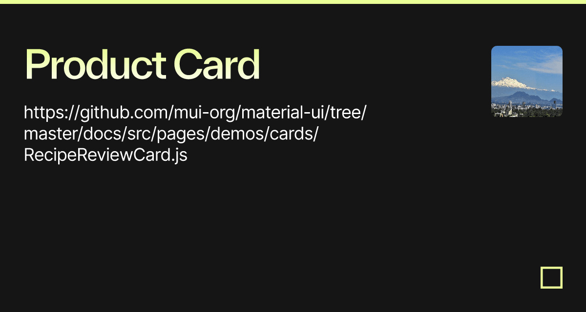 Product Card - Codesandbox