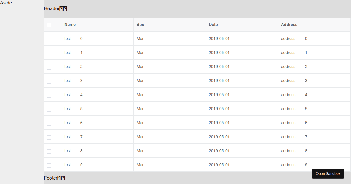vxe-table height adaptive - Codesandbox