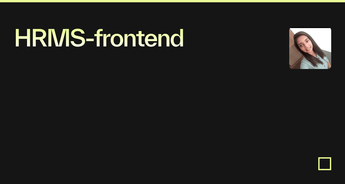 HRMS-frontend - Codesandbox