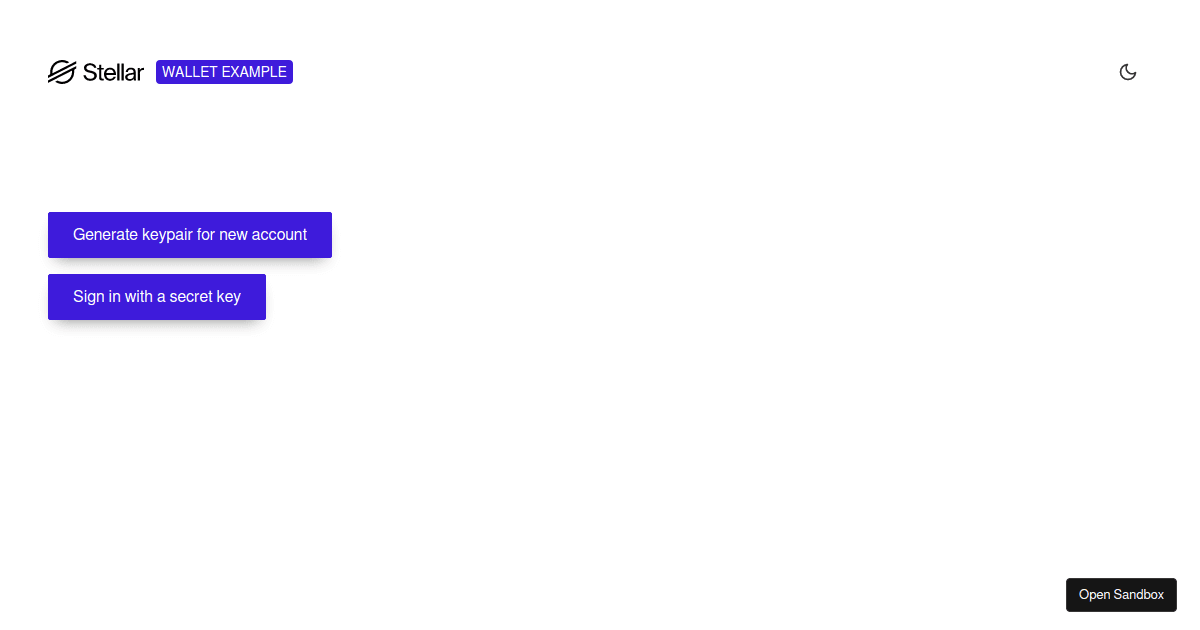 build-first-stellar-wallet (forked) - Codesandbox