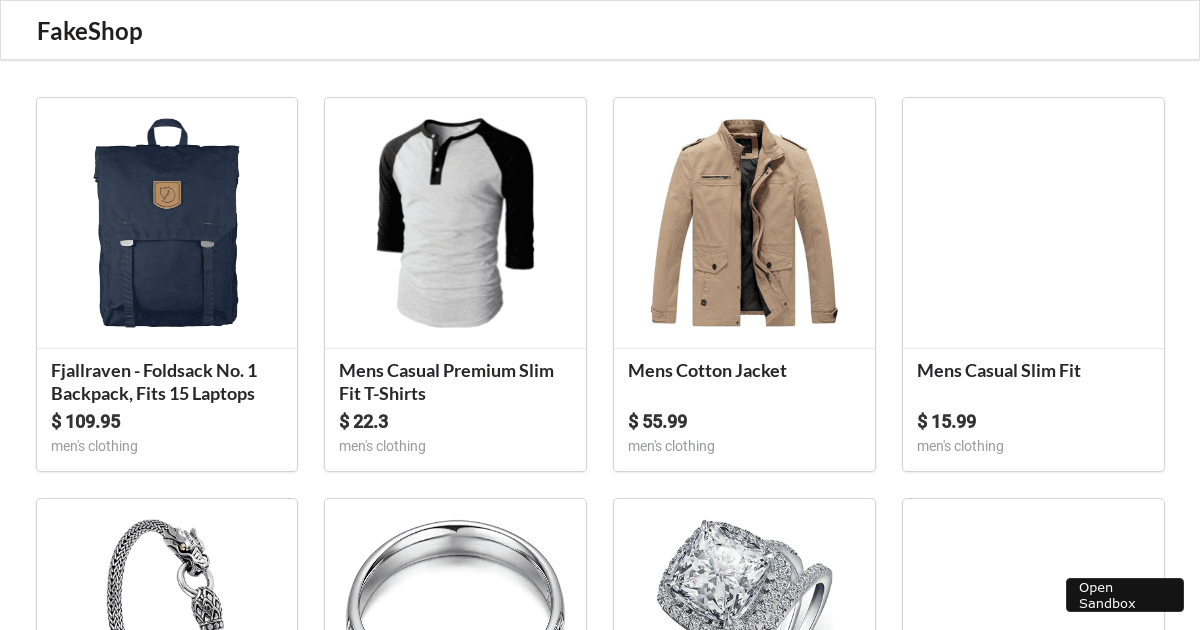 fake-shop-with-redux - Codesandbox
