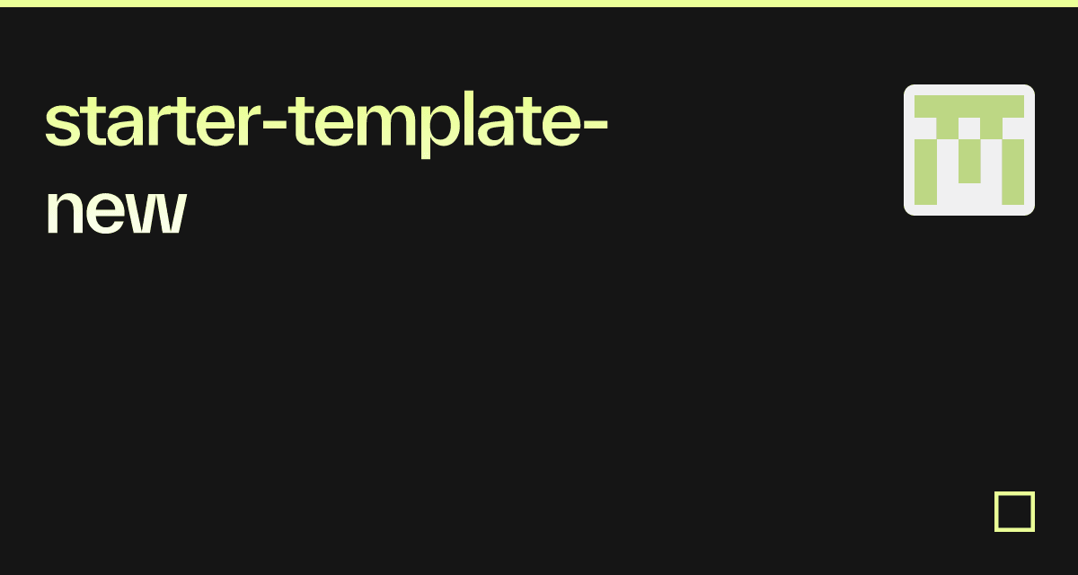starter-template-new - Codesandbox