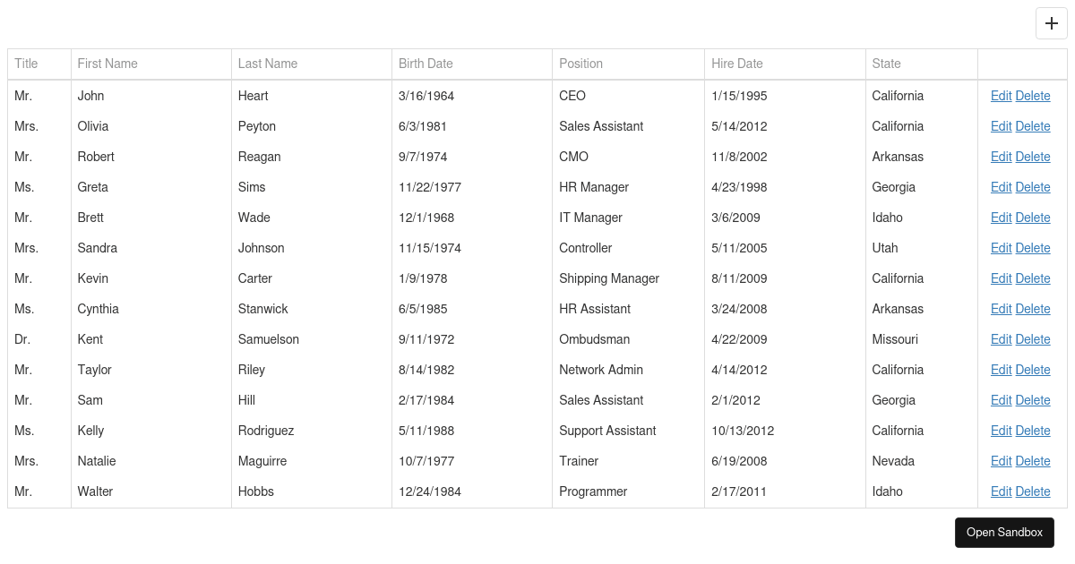 Popup Editing Devextreme Data Grid Codesandbox