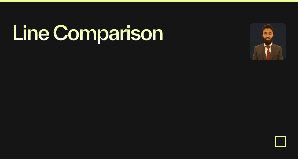 Line Comparison - Codesandbox