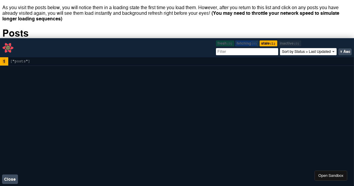 tannerlinsley/react-query: basic - Codesandbox
