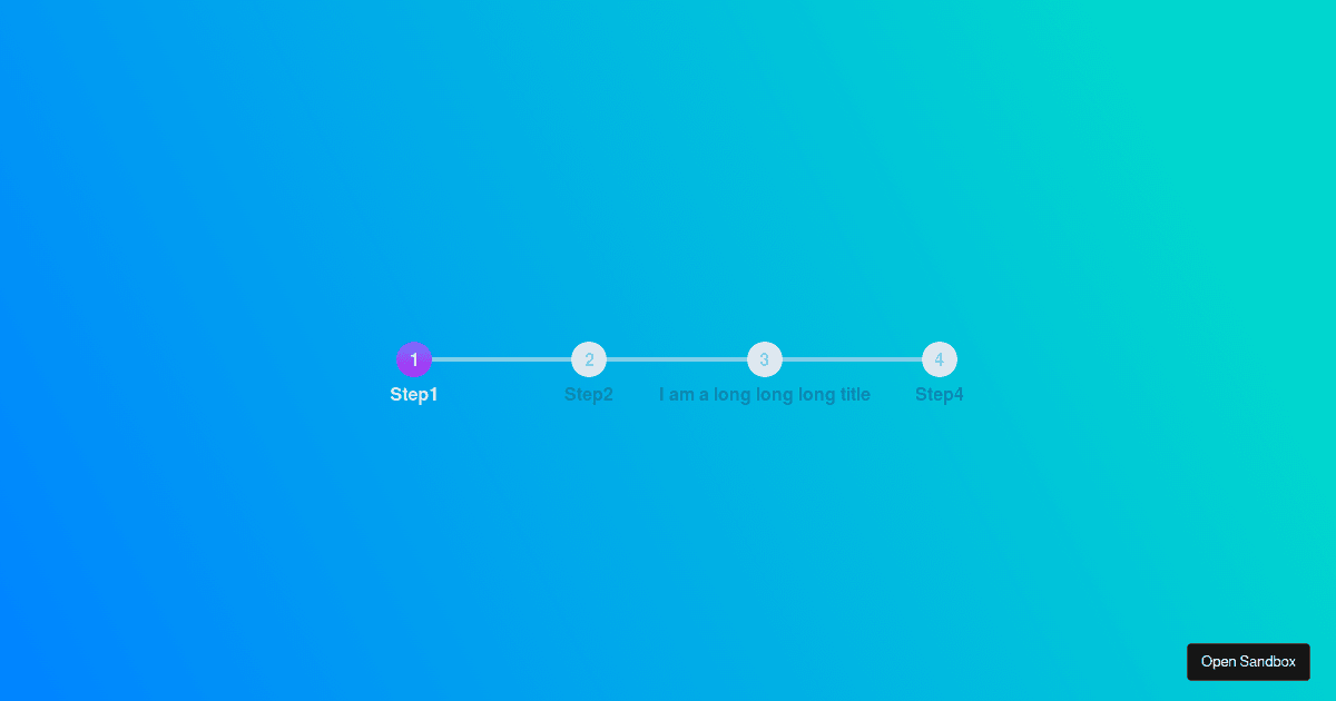 Simple Steps - Codesandbox