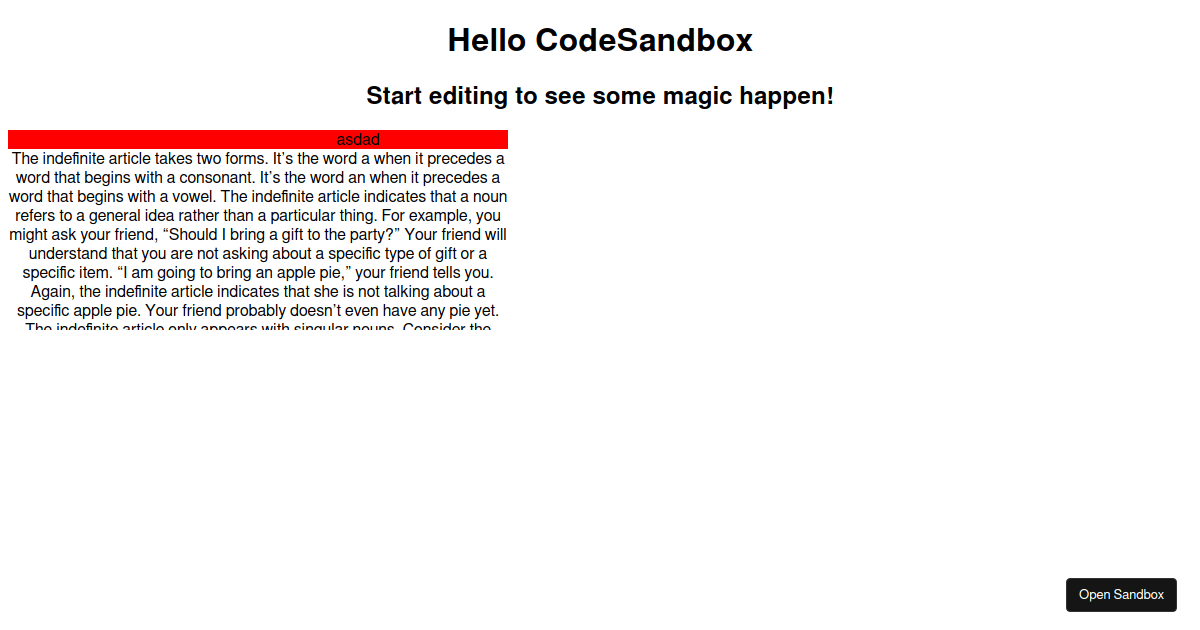 scroll-bar - Codesandbox