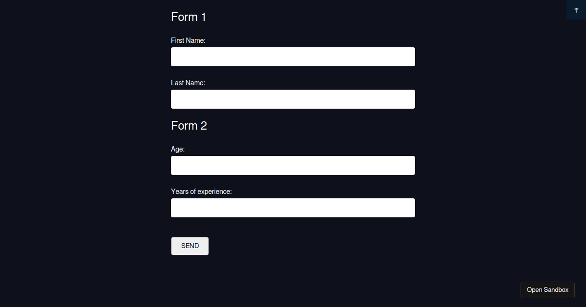 React Hook Form - Wizard Form - Complete (forked) - Codesandbox React Hook Form - Wizard Form - Complete (forked) - Codesandbox