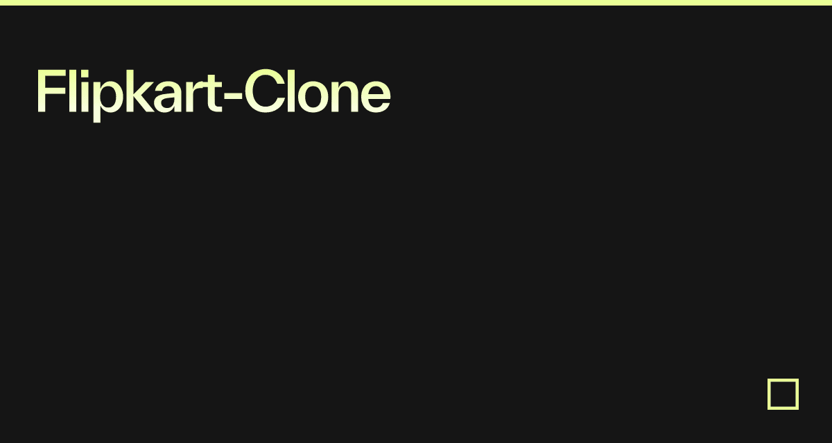 Flipkart-Clone - Codesandbox