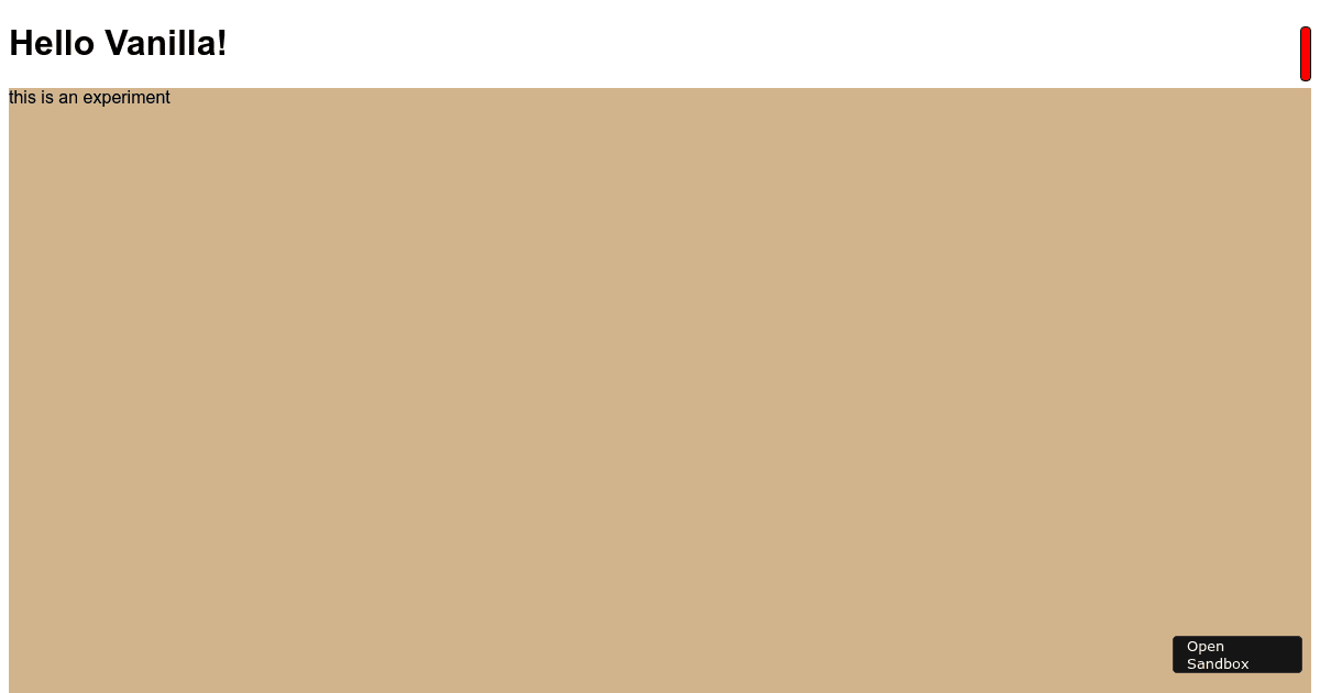 vanilla custom scrollbar - Codesandbox