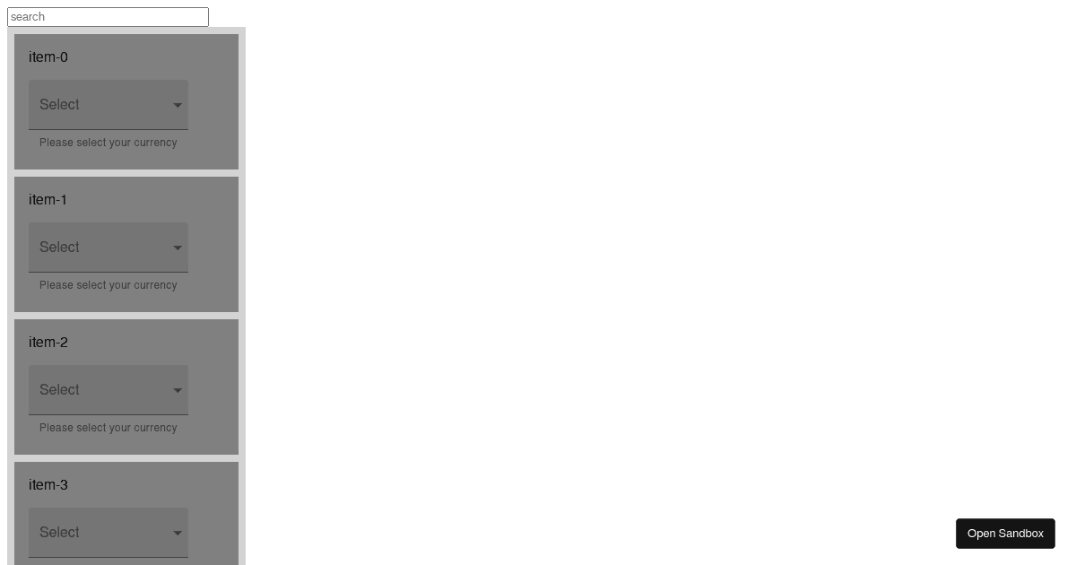 active focus - Codesandbox